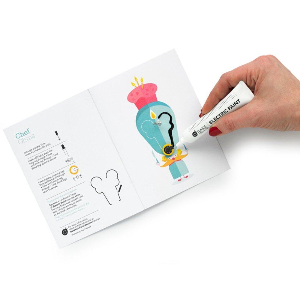 Bare Conductive Flashing Card Set Celebration Circuit – PCB Soldering
