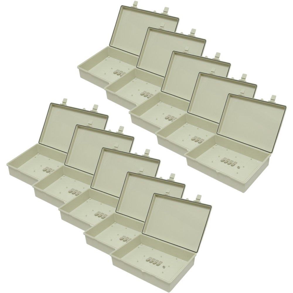Pack of 10 Sealed ABS Wall Mount Plastic Enclosures IP65 L375xW276xH10 ...