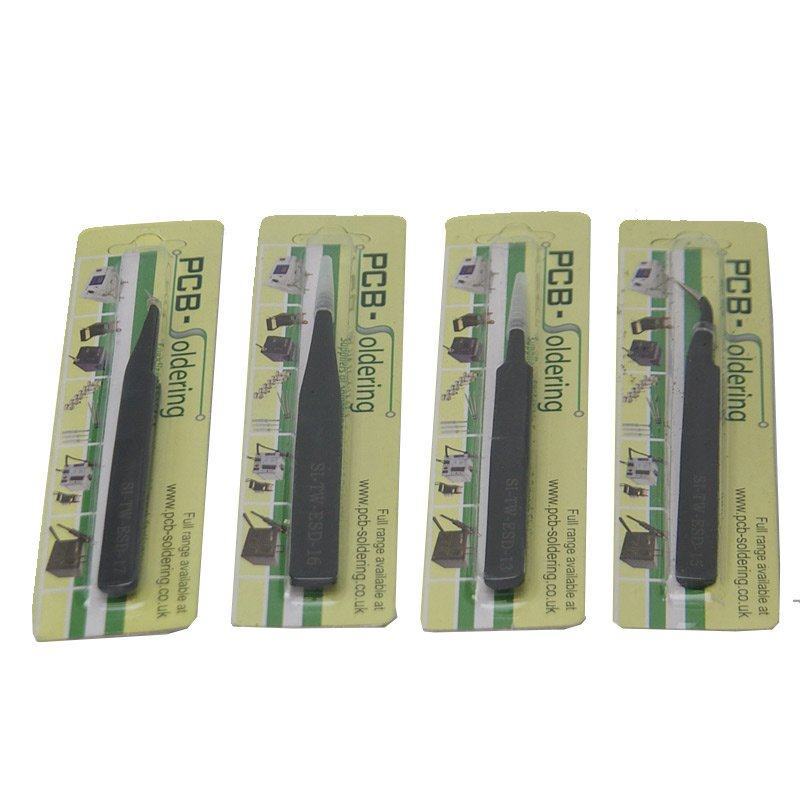 Stainless Steel ESD Safe Tweezer Set – PCB Soldering