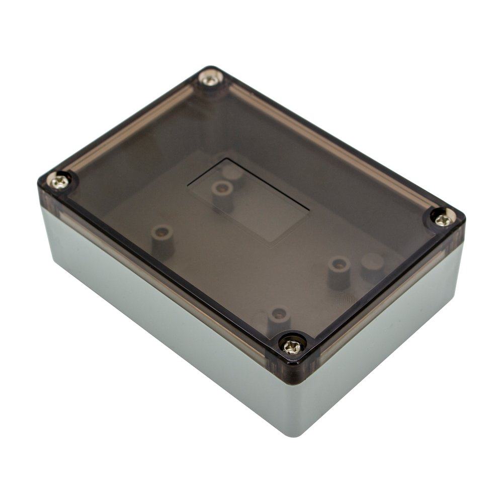 Sealed ABS Plastic Enclosure IP65 L125xW90xH40mm with clear lid – PCB ...
