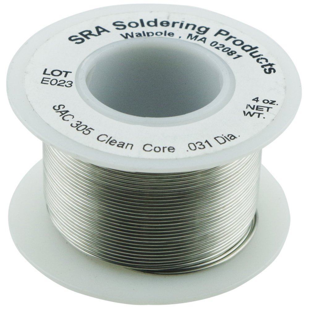 Lead Free No Clean Flux Core Silver Solder SAC305 0.78mm 113g Reel ...