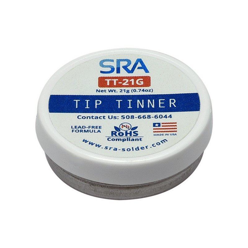 SRA Lead-Free Soldering Tip Tinner 21g Container | pcb-soldering.co.uk ...