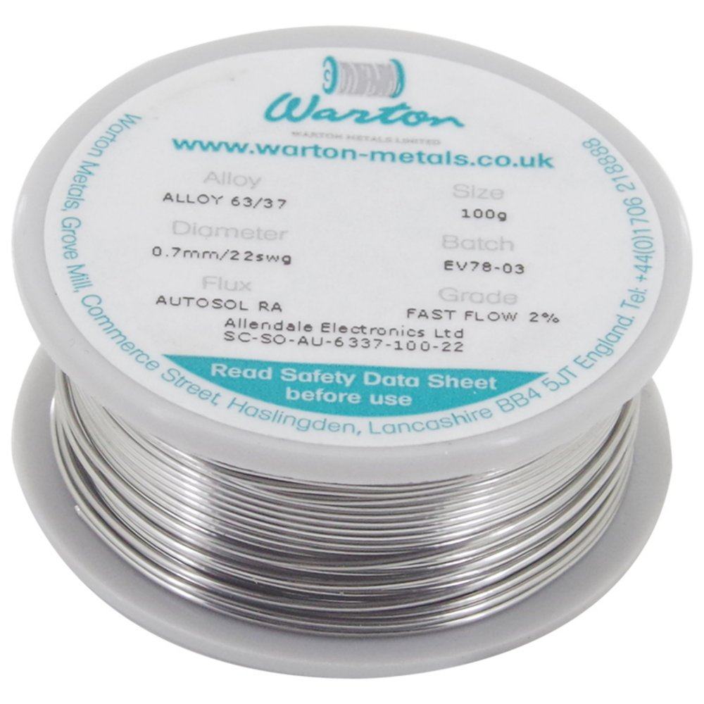 Autosol RA Solder Reel 100g 22SWG - Sn63/Pb37, 2% flux – PCB Soldering